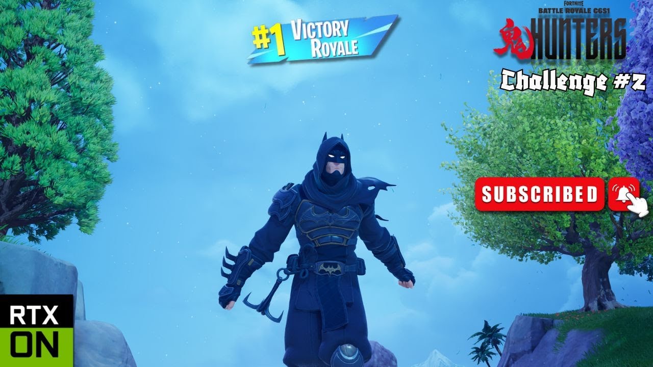 Fortnite Ninja Knight Batman Skin Gameplay 1440P Max Ray Tracing | RTX ...