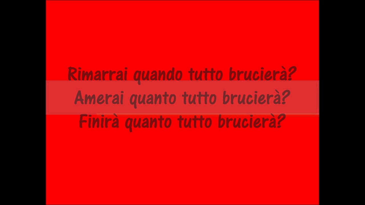 Red - Let It Burn Lyrics+Traduzione - YouTube