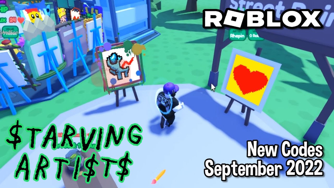 Roblox Starving Artists New Codes September 2022 - YouTube