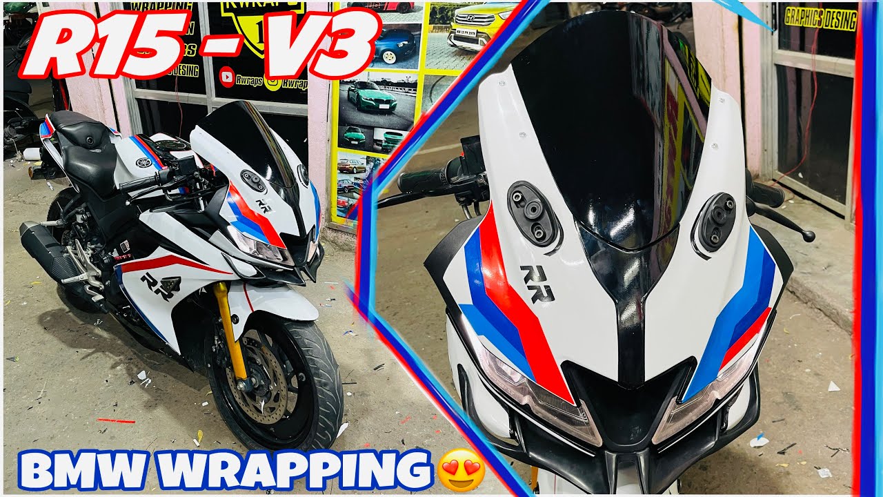 R15v3 Wrapped into BMW S1000RR | Custom Wrapping | R15 v3 Modification ...