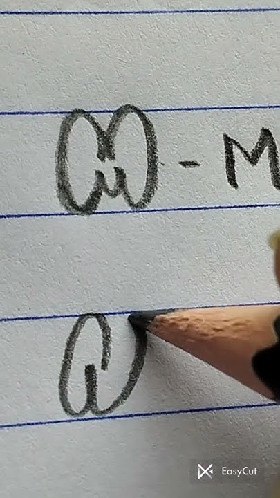 How to draw M,N in bubble letters style 🙂🙂 ️ ️# Let's write beautifully ...