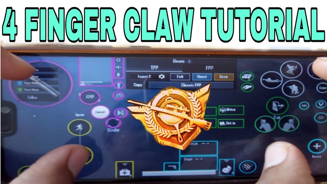 4 FINGER CLAW PUBG MOBILE |PUBG CLAW SETUP | THUMB TO FOUR FINGER CLAW ...