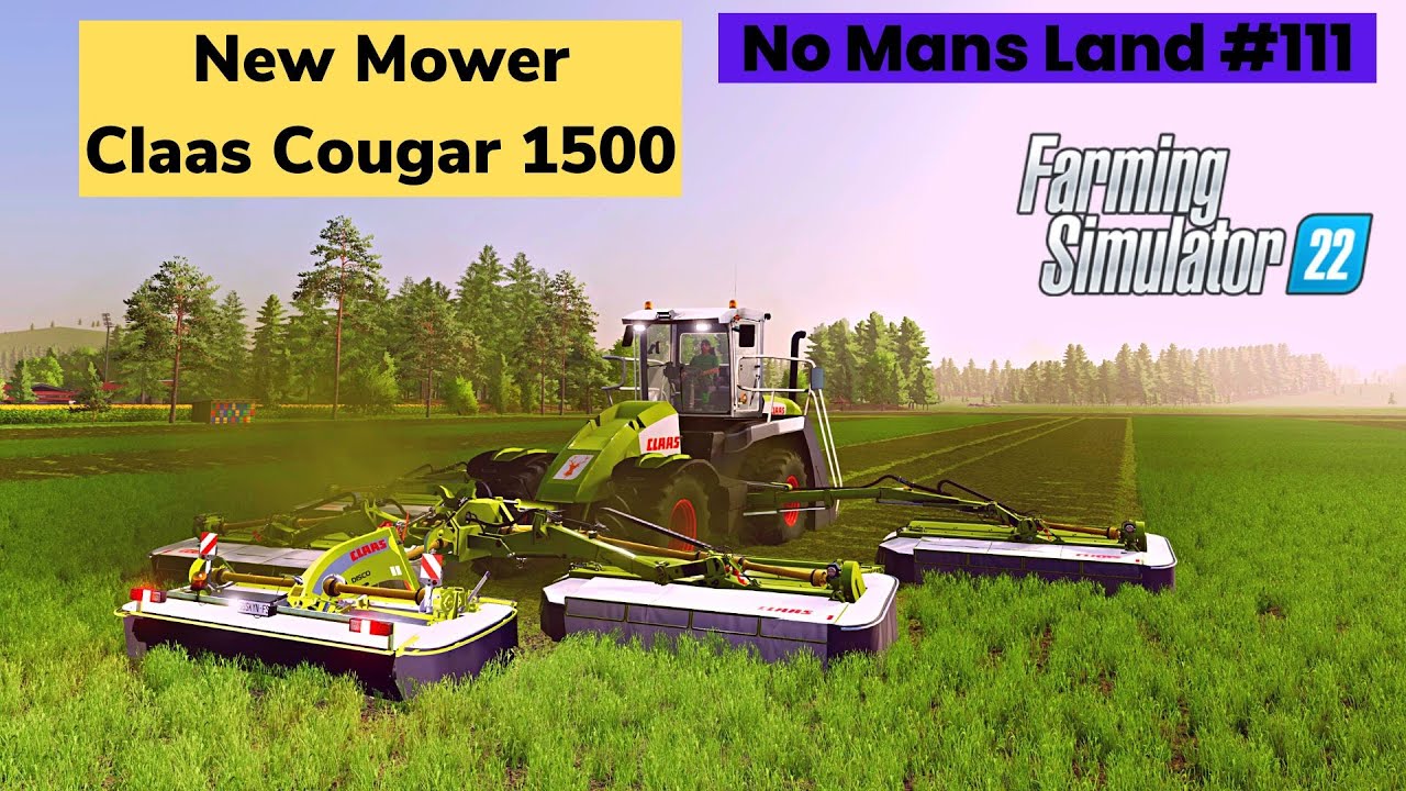 #FS22🚜Mowing with Claas Cougar 1500 Sorghum Harvest Spreading Manure ...