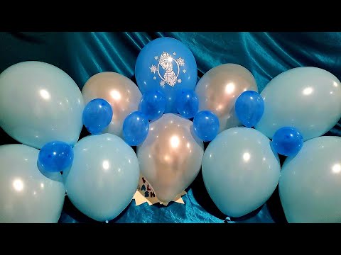 MAKING FROZEN ELSA ANNA BALLOON DECORATION!!!