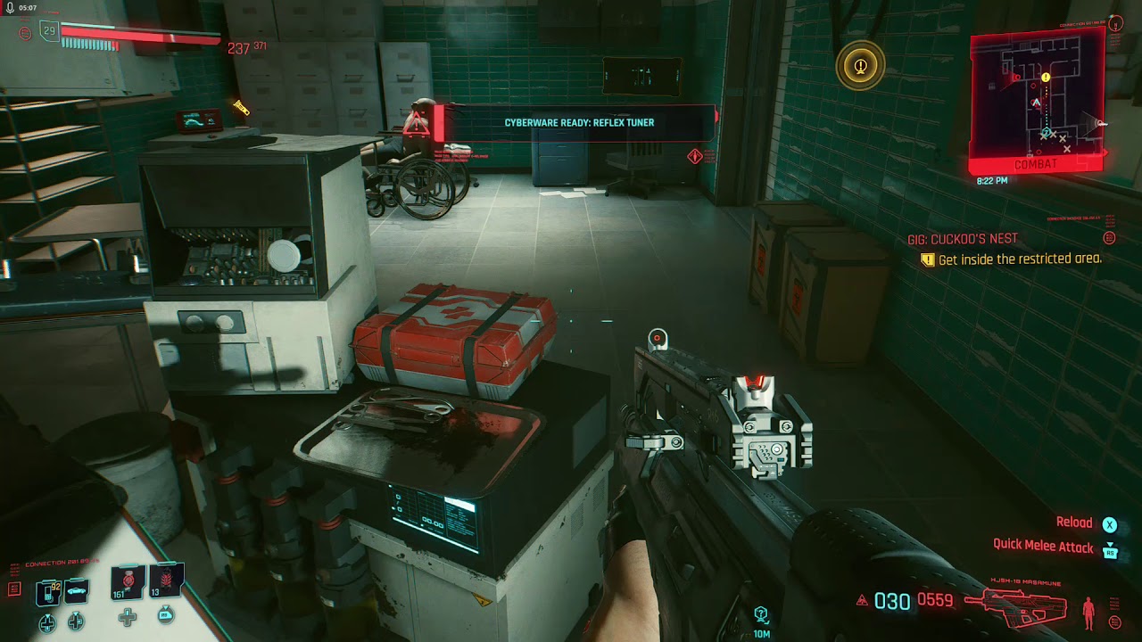 Cyberpunk 2077 Gig Cuckoo's Nest Muamar El Capitan Reyes job Save ...