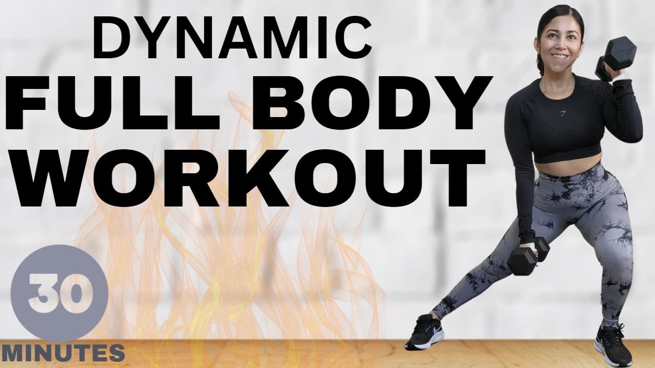 FULL BODY DYNAMIC DUMBBELL WORKOUT | Strength & Cardio [Metabolic ...
