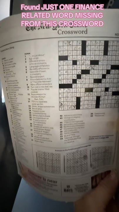 Crossword FINANCE Word to take on debt 💸#shorts - YouTube