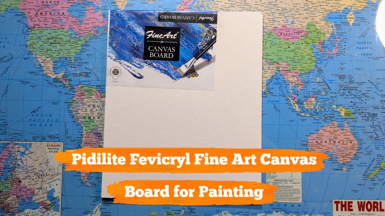 Pidilite Fevicryl Fine Art Canvas Board for Painting, 100% Cotton Fine ...