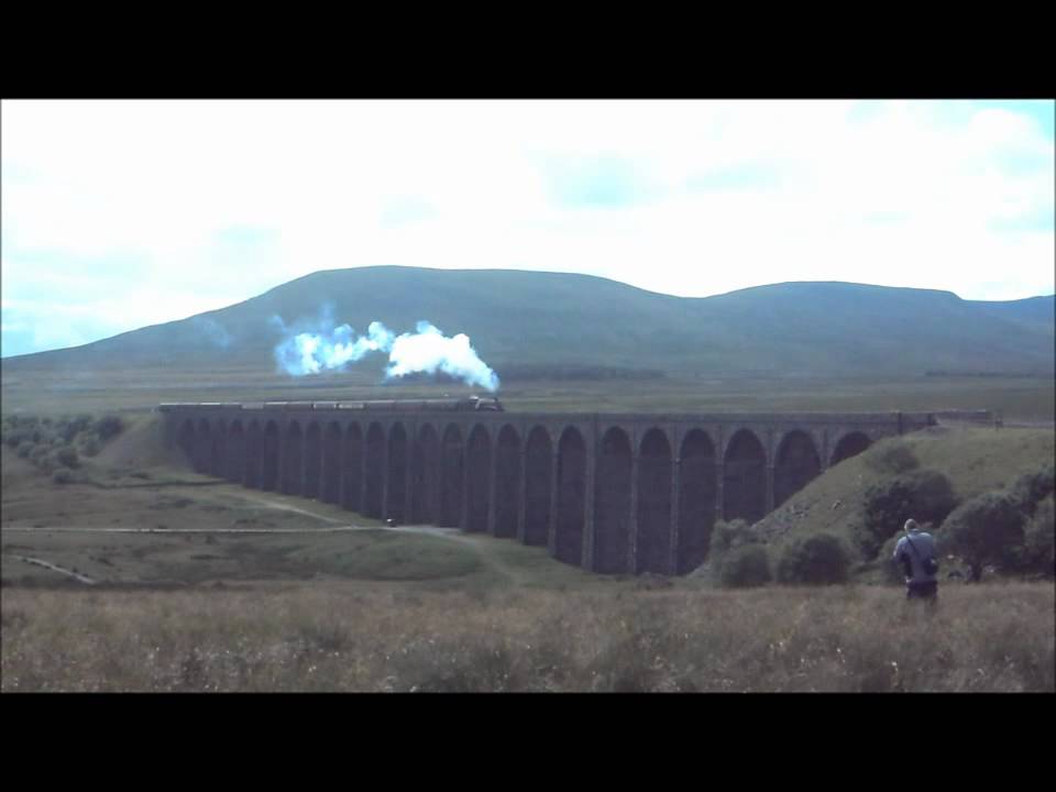 LNER 60009 crossing Ribblehead Viaduct on 'The Cumbrian Mountain ...