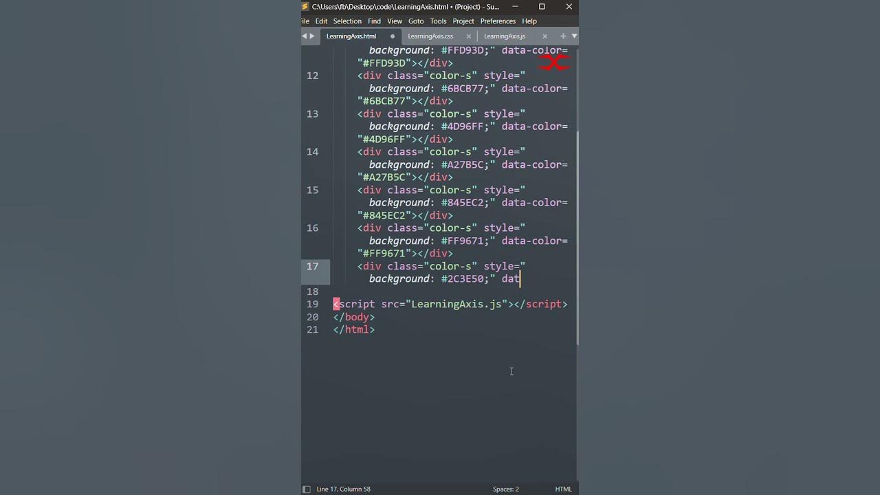 Color Palette | HTML CSS JavaScript - YouTube