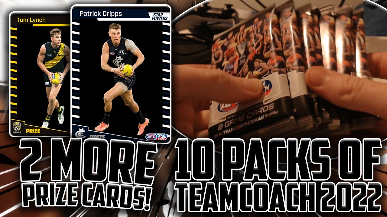2 MORE PRIZE CARD UNBOXINGS AND 10 PACKS OF TEAMCOACH 2022! AWESOME BOX ...