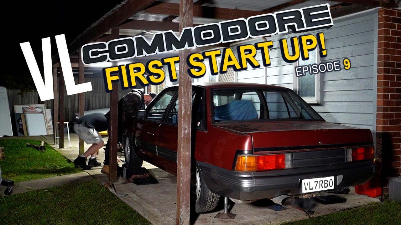 VL Commodore SL Restoration RB30 ENGINE FIRST START UP Episode 9 - YouTube