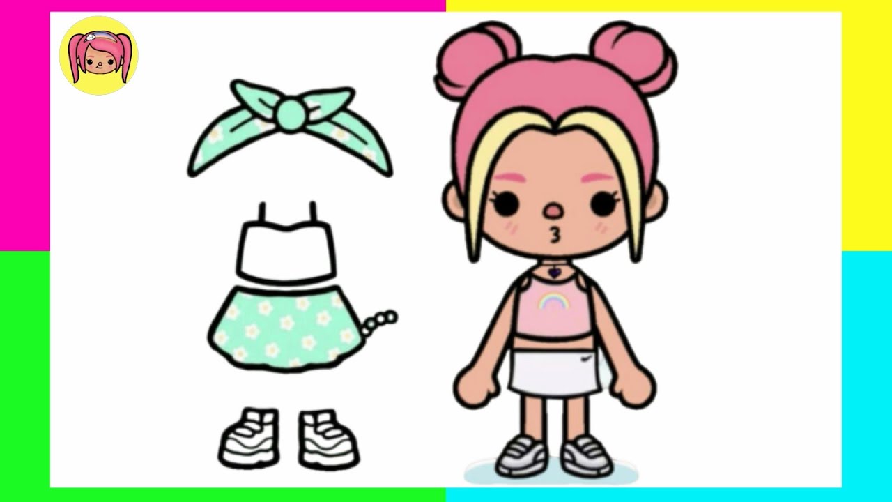 How to Draw a Toca Boca character, Toca Boca Body and Clothes - YouTube