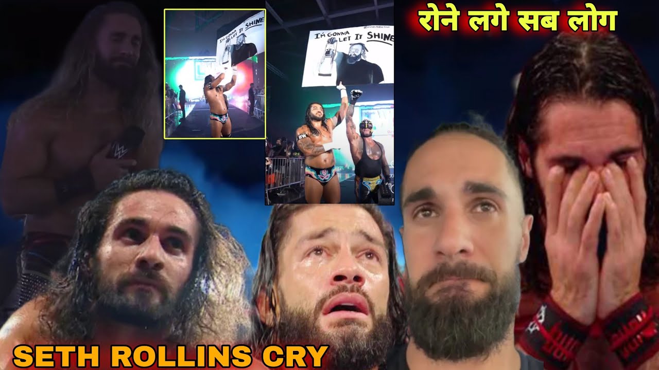 Seth Rollins Cry & Emotional In Middle Ring For Bray Wyatt। Rey ...