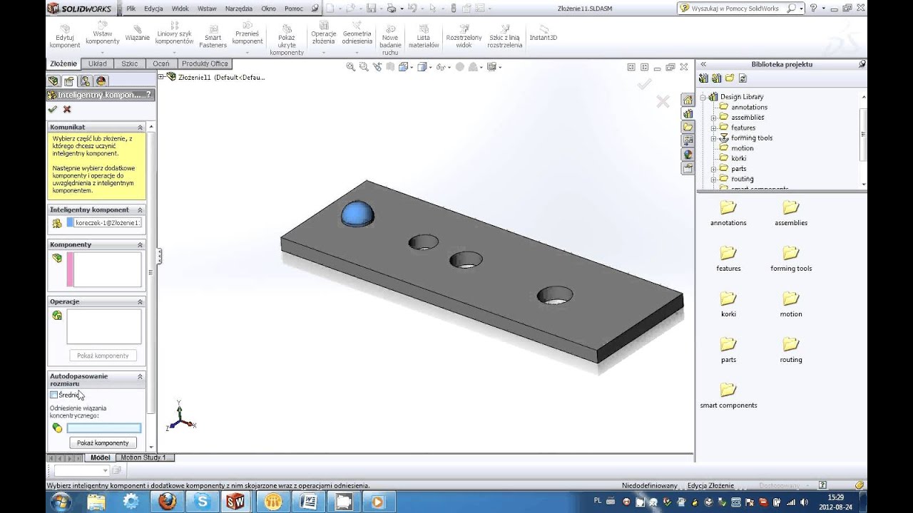 SolidWorks - Smart Components - YouTube