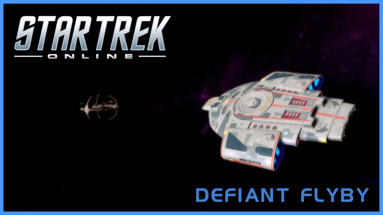 Defiant Class Flyby - Star Trek Online Ships - YouTube