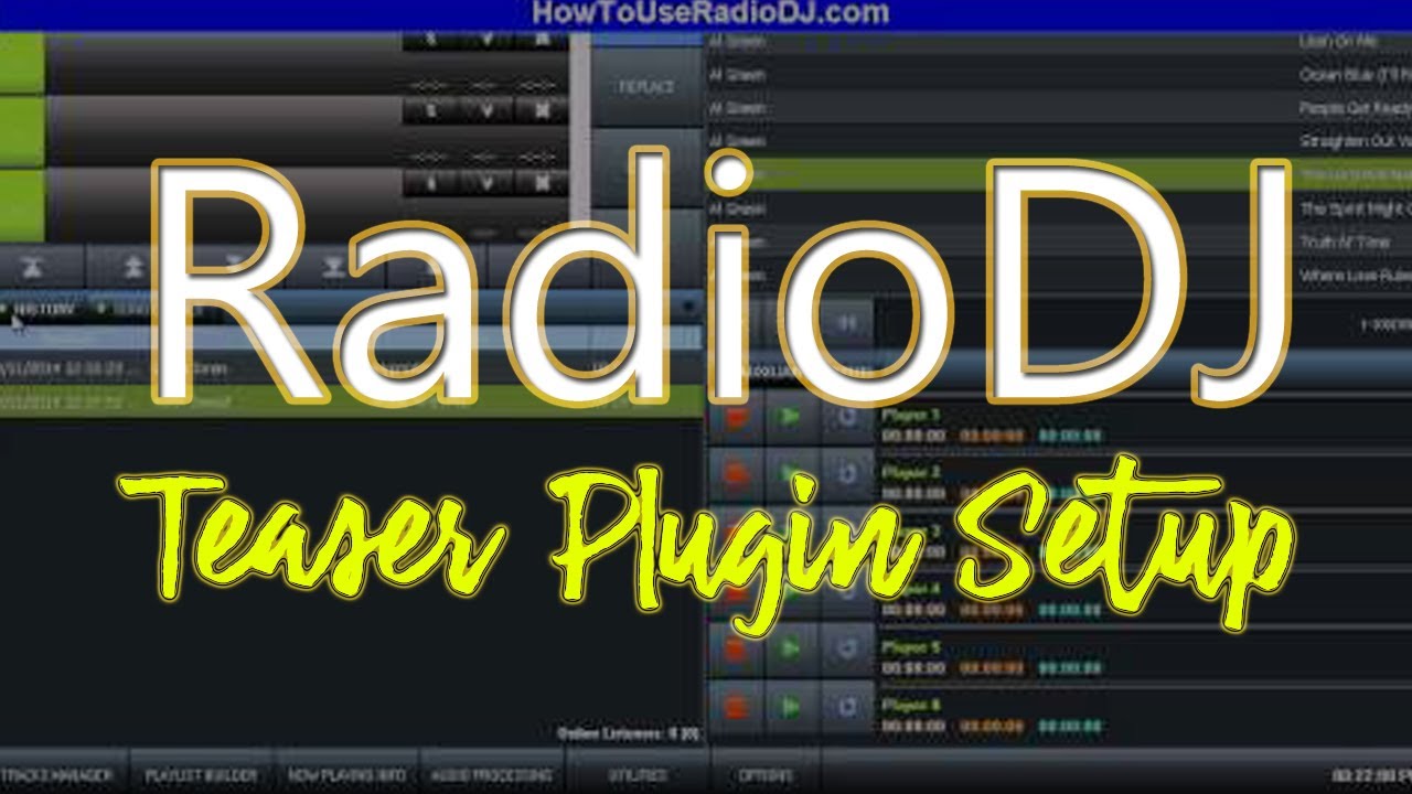 RadioDJ Teaser Plugin Setup - YouTube