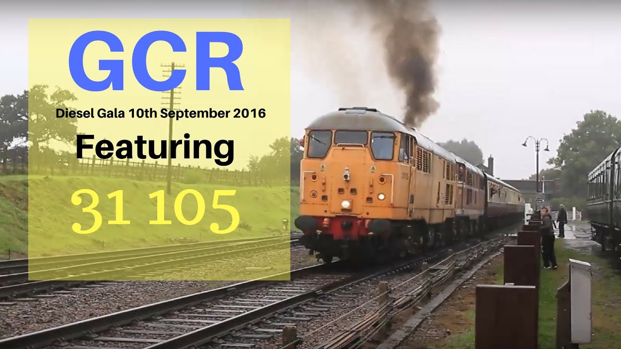 Class 31 Network Rail 31105 at the GCR Diesel Gala - YouTube