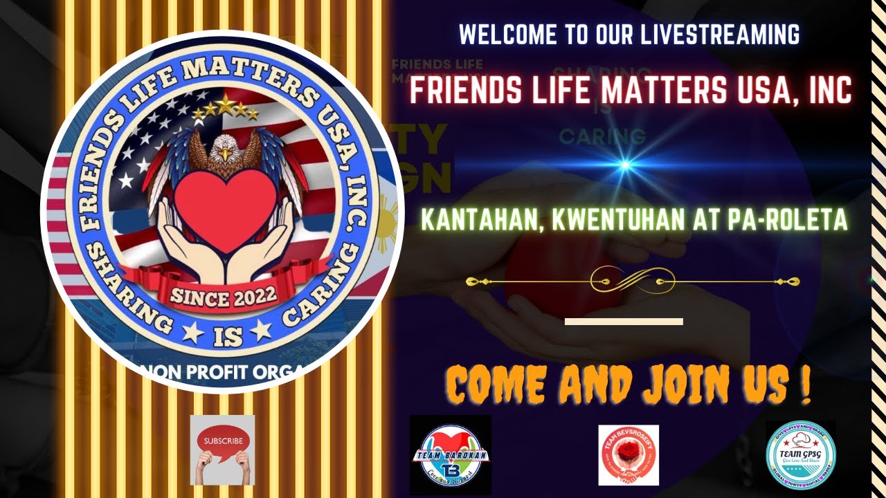 WELCOME TO OUR LIVESTREAMING OF FRIENDS LIFE MATTERS USA, INC. - YouTube