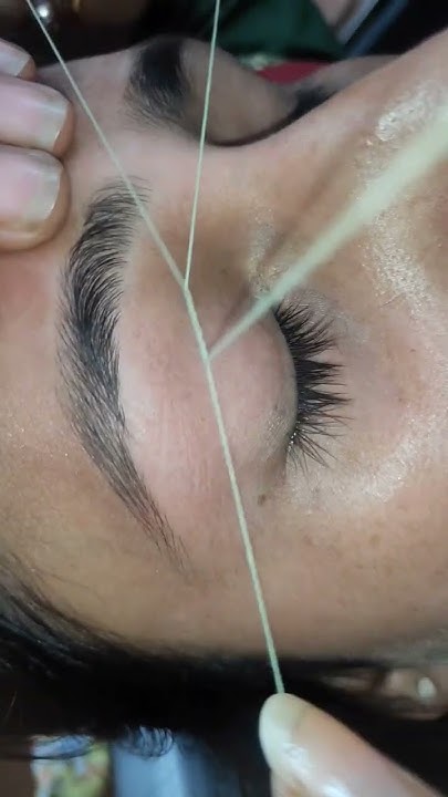 eyebrow threading tutorial shorts//eyebrow threading tutorial shorts ...