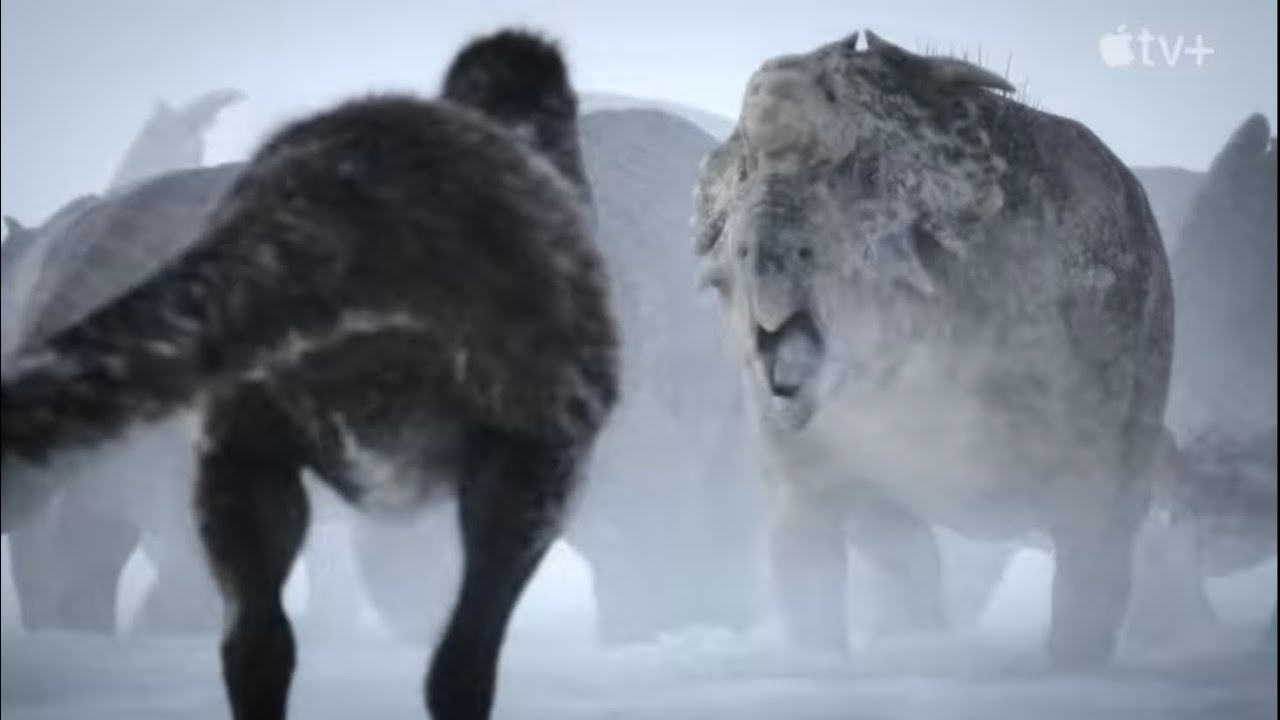 “This old bull is still a formidable force” | Prehistoric Planet | Ice ...