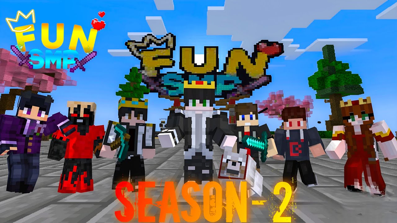 Fun SMP Second Season Start | Minecraft Java+Pocket Smp Live ...