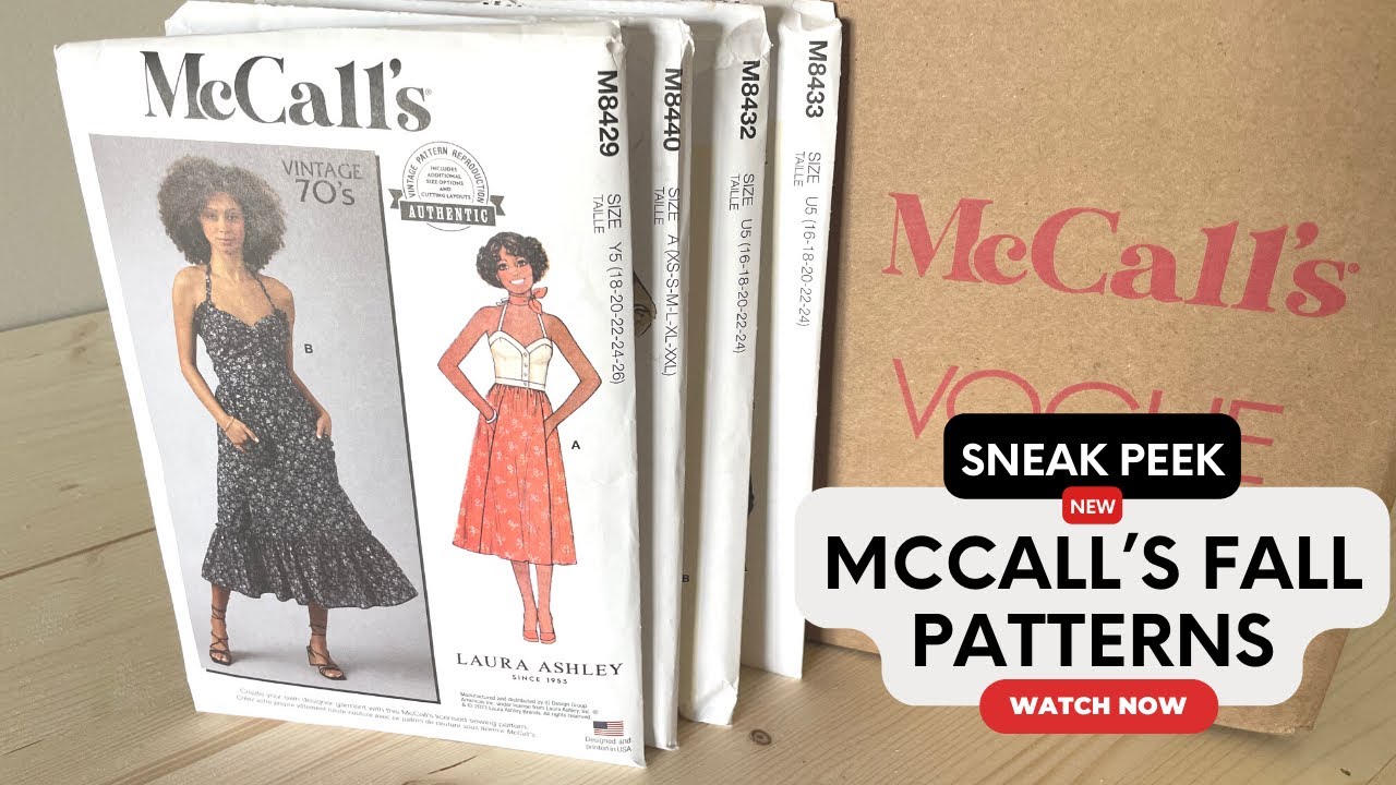 sneak peek | new mccalls fall pattern collection | sewing - YouTube