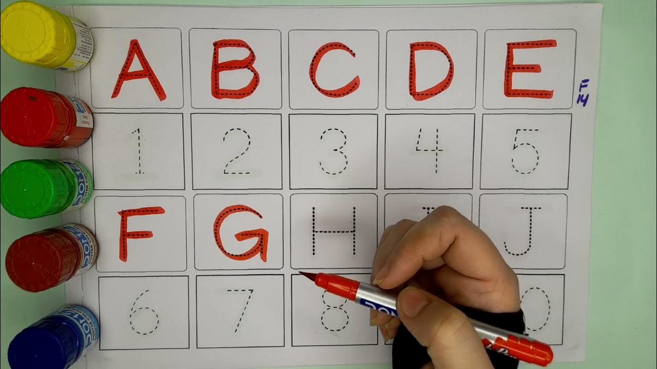 Learning 123 for kindergarten, one two three, 123 number, 1 to 100 counting, ABCDEF 1 to 20 ...