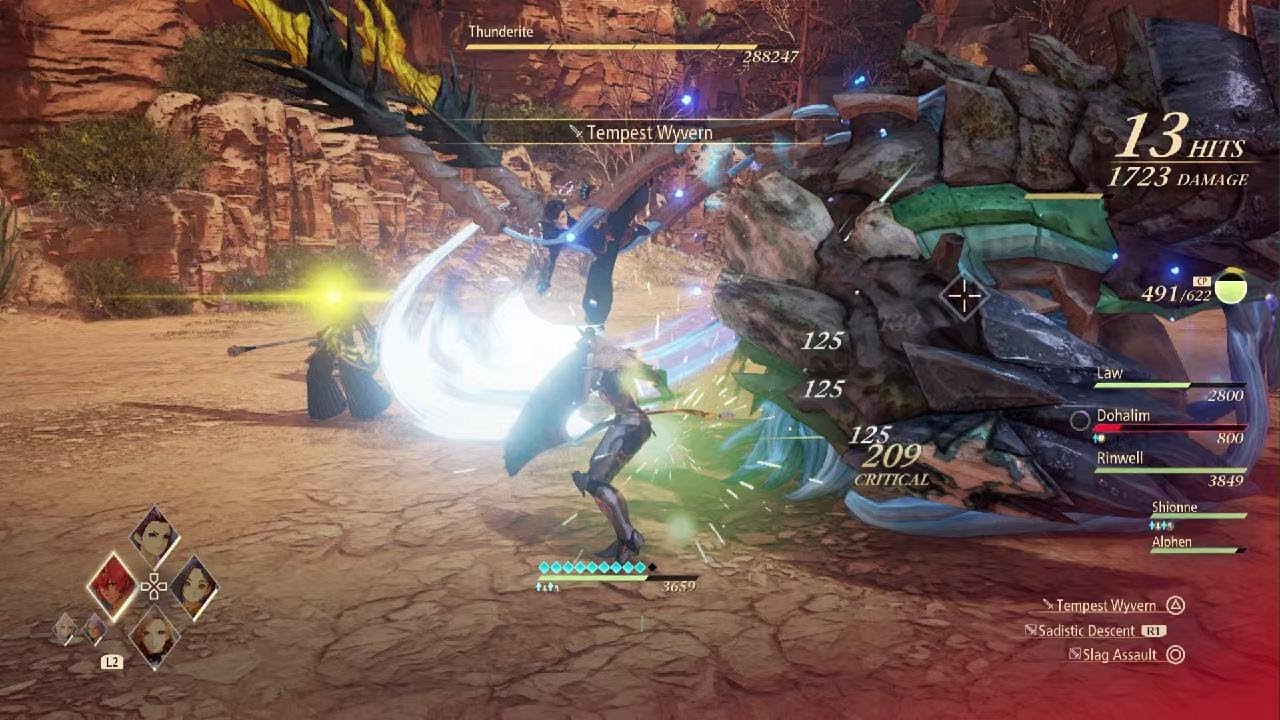 Tales of Arise Giganto monster 16 thunderite. Hard mode. Meh 😒 - YouTube