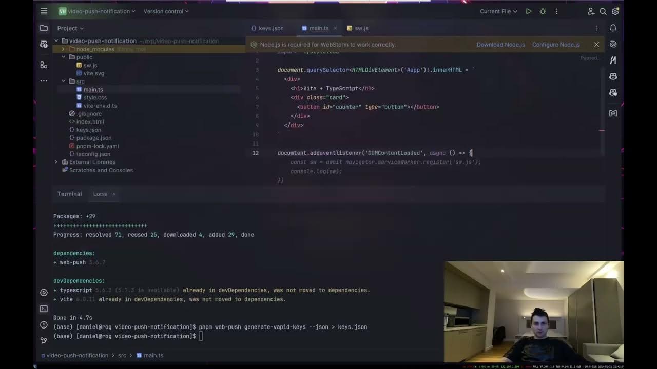 Najprostsza metoda implementacji Web Push Notifications - YouTube