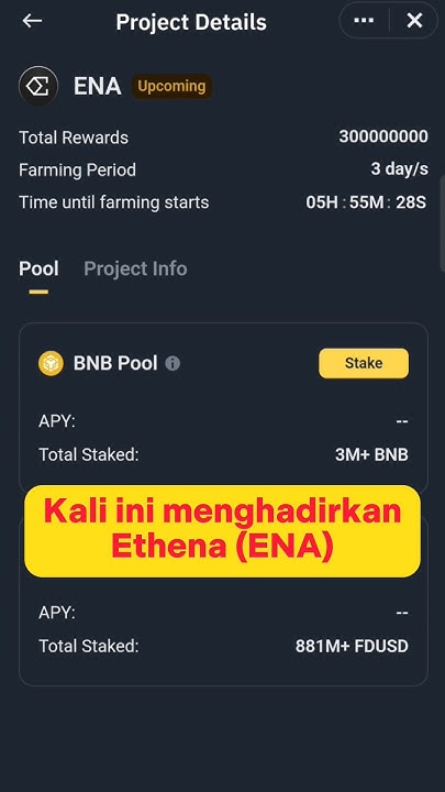 Binance Launchpool #50 : Ethena (ENA) - YouTube