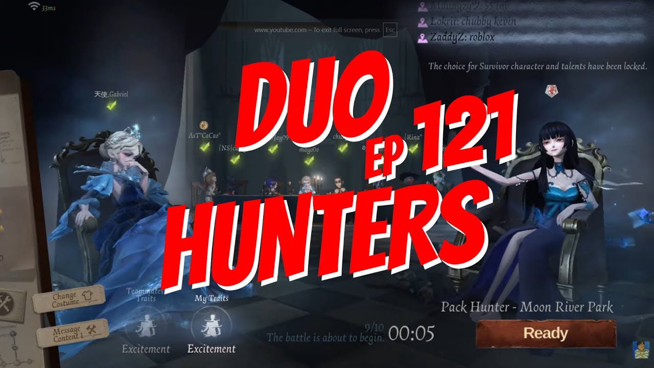 DUO HUNTERS EP 121 IDV #identityv #hupperkupper #第五人格 - YouTube
