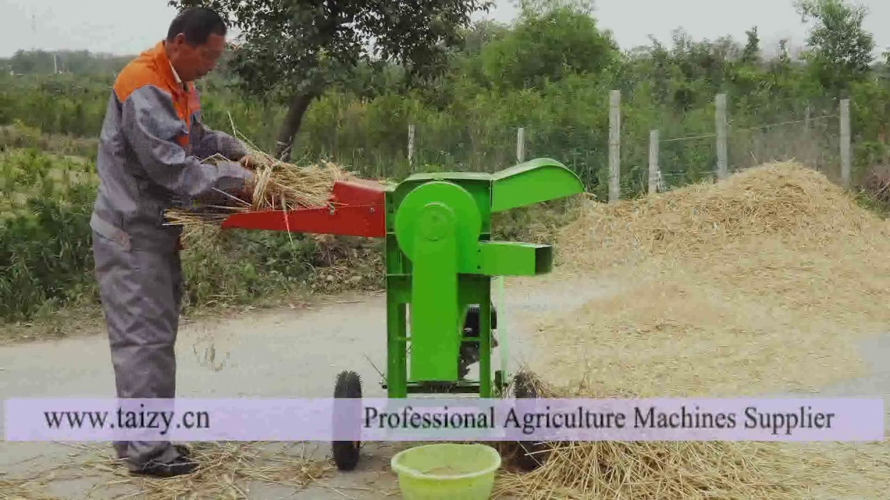 Small but useful rice and wheat thresher machine / rice thresher ...
