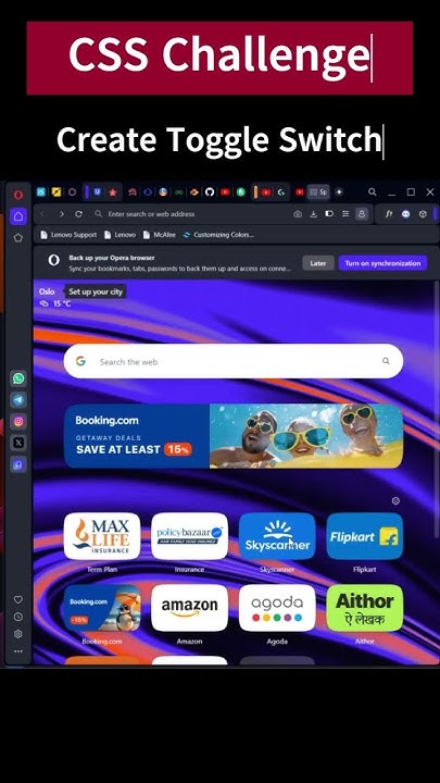 Create Toggle Switch using html and CSS | #css #coding #webdev #challenge @coderMr.Bishtji - YouTube