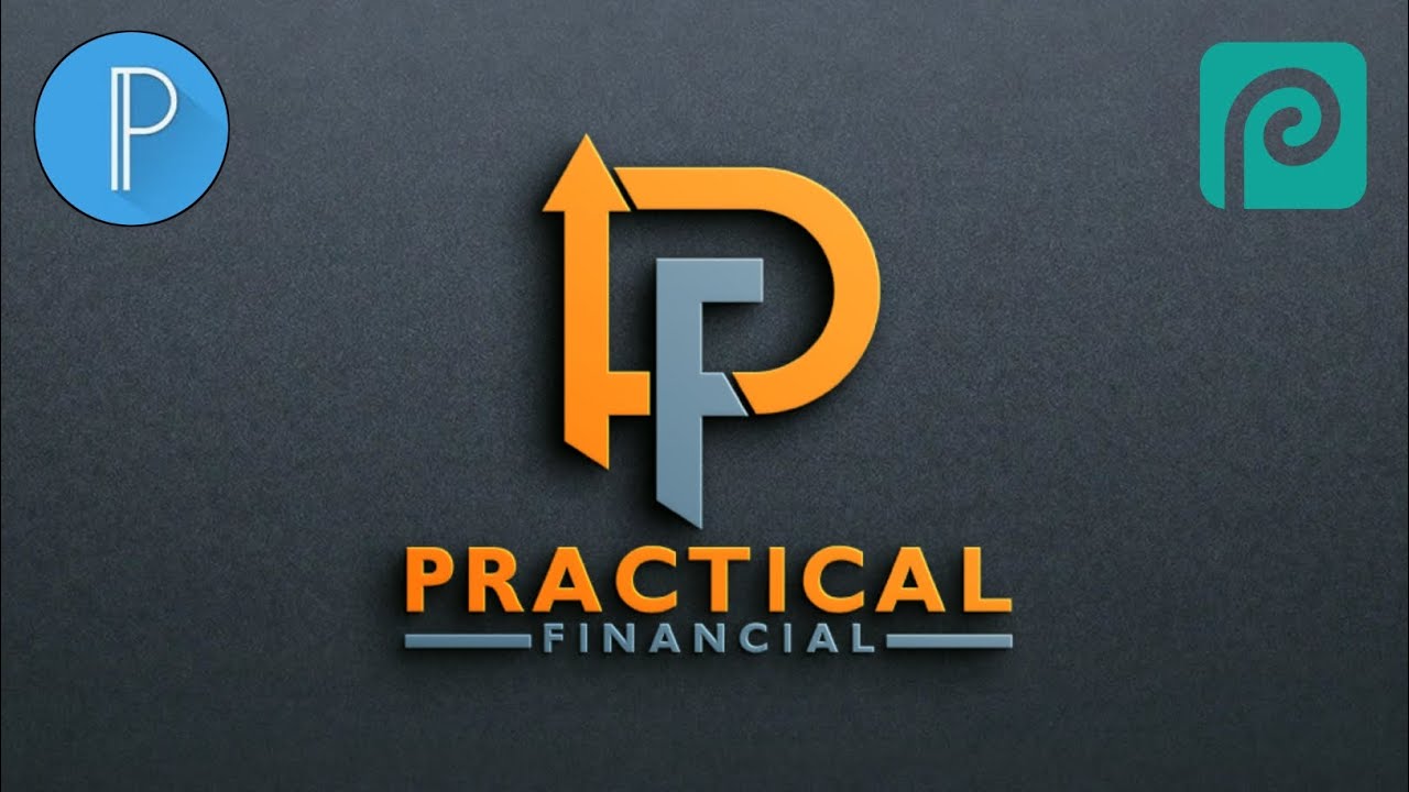 P F 3D Professional Logo on PixelLab | How to make 3d Logo | Photoshop ...
