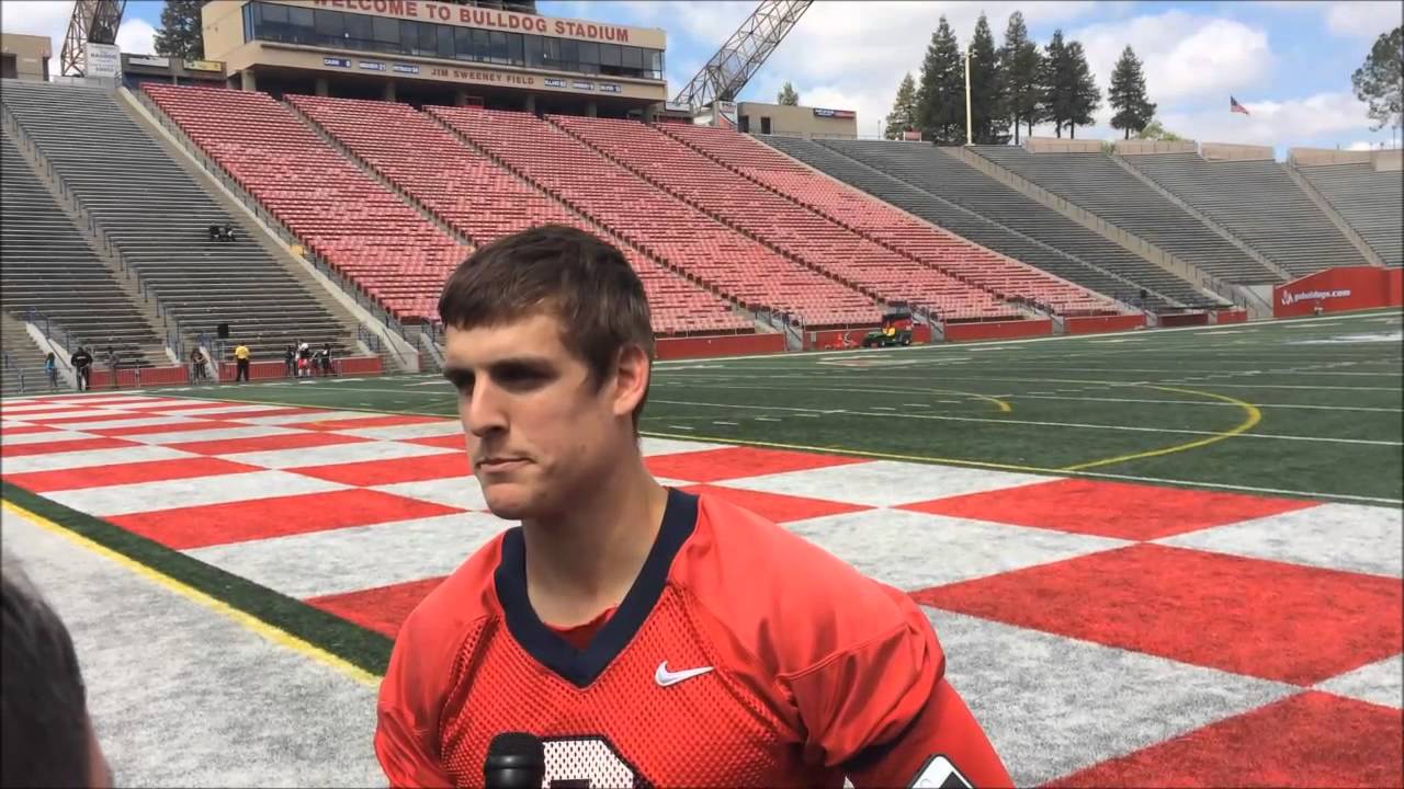 Quarterback Brian Burrell talks about spring ball - YouTube