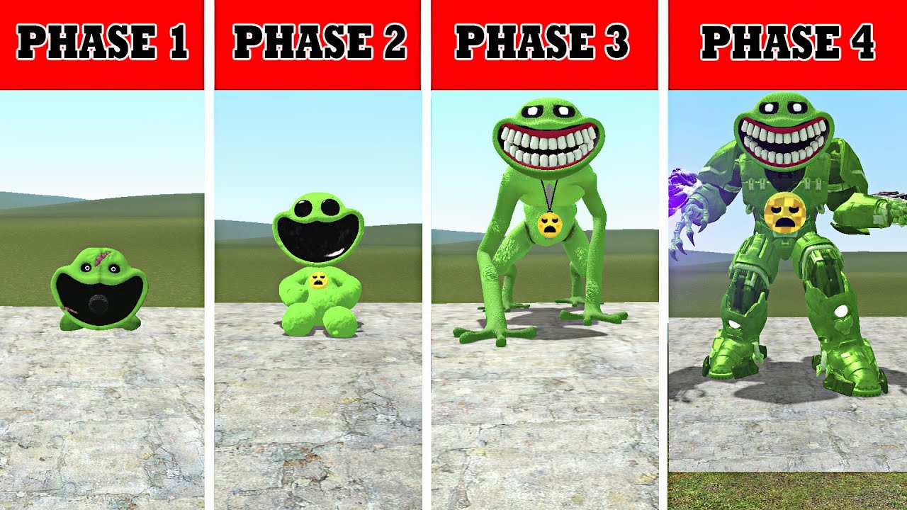 ALL EVOLUTION OF FROG SMILING CRITTERS POPPY PLAYTIME 4 In Garry's Mod ...