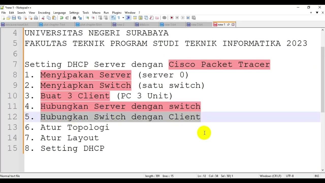 Setting Wifi dengan DHCP Server menggunakan Cisco Packet Tracer - YouTube