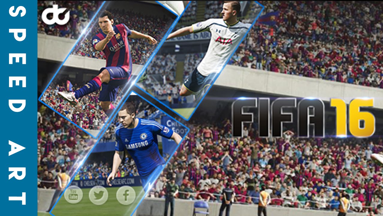 Speed Art | FIFA 16 | COVER DESIGN | #3 - YouTube