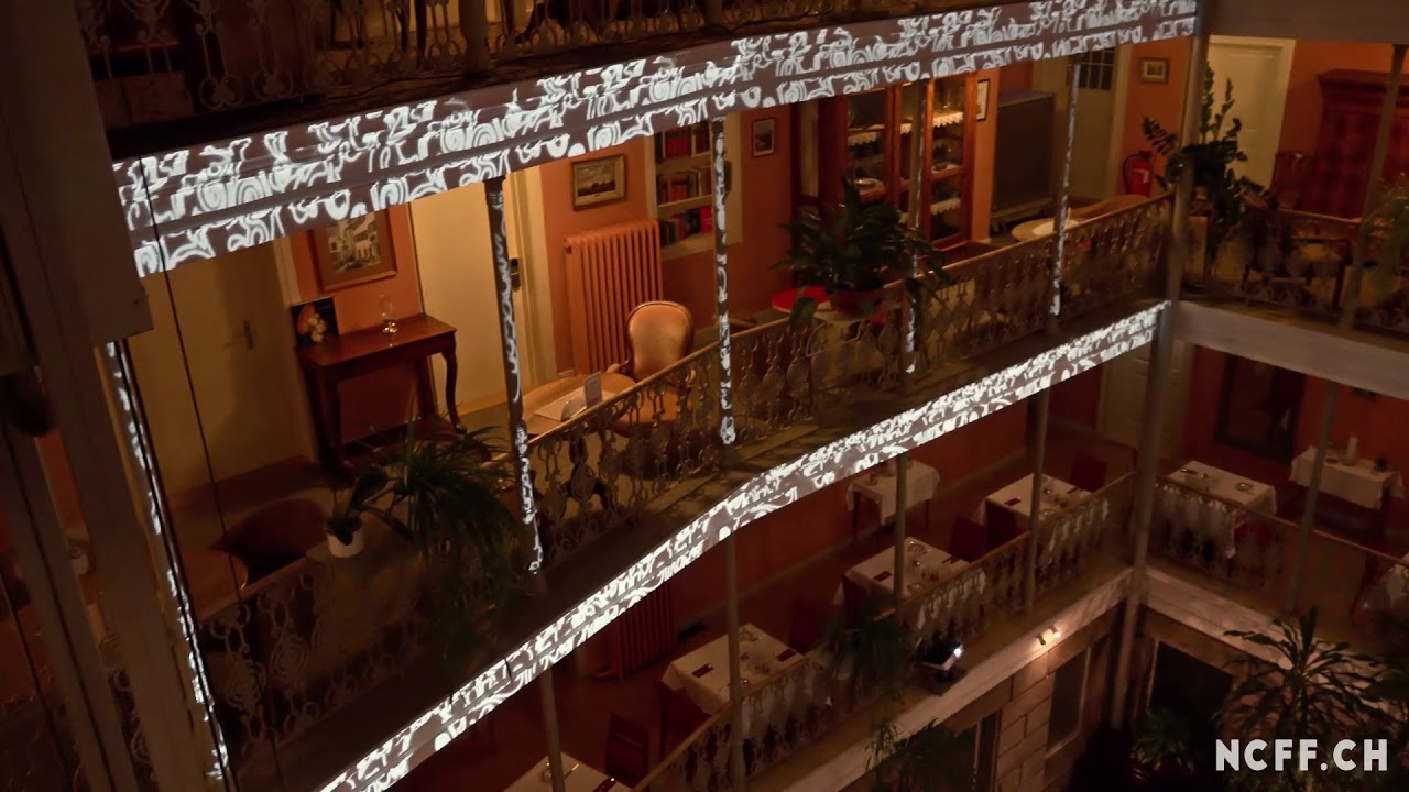 Projection Mapping Installation im Atrium Hotel Blume by NONCONFORMFORM ...