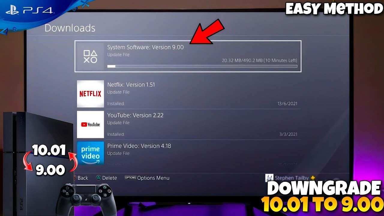 How to Downgrade PS4 from 10.01 to 9.00 |Reverting PS4 to 9.00 - YouTube