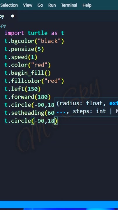 Make a Heart and print 'I LOVE YOU' using Python Turtle | #shorts | #turtle | #python | #heart ...