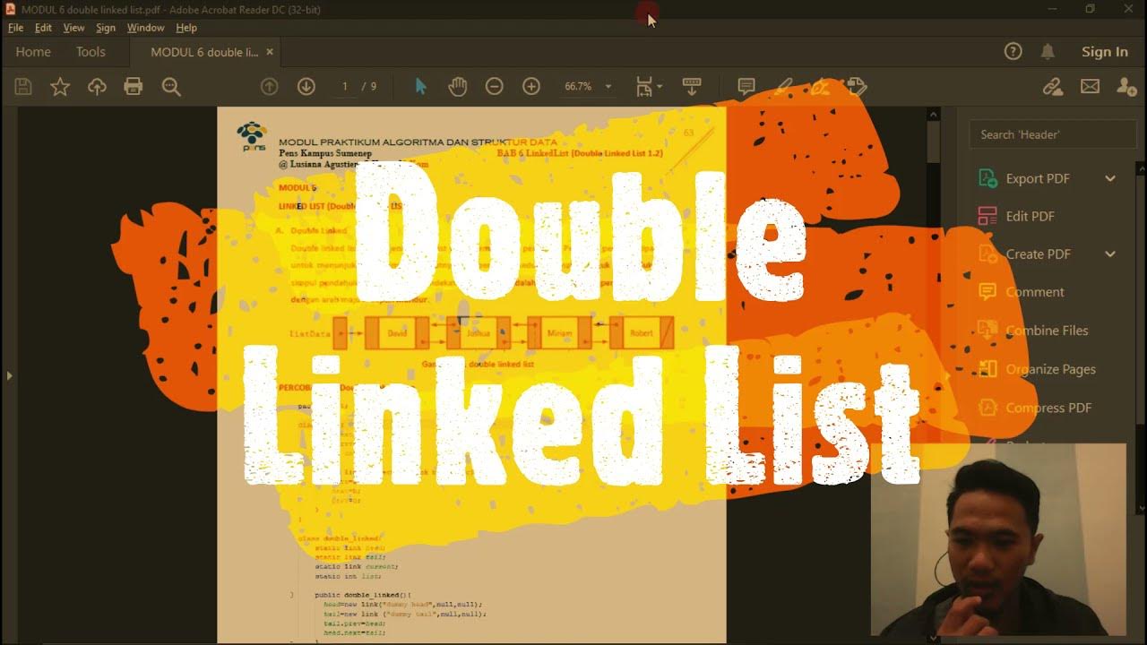 Implementasi Double Linked List (Java) - YouTube