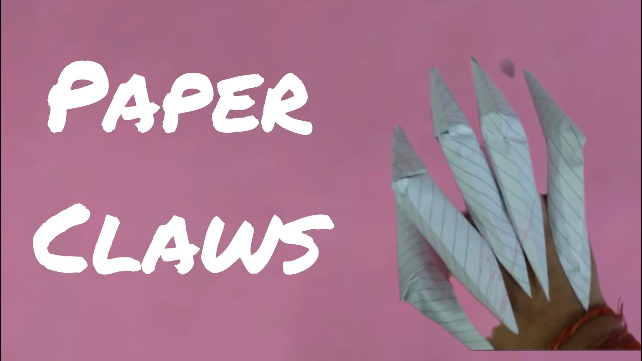 How to make paper claws - YouTube