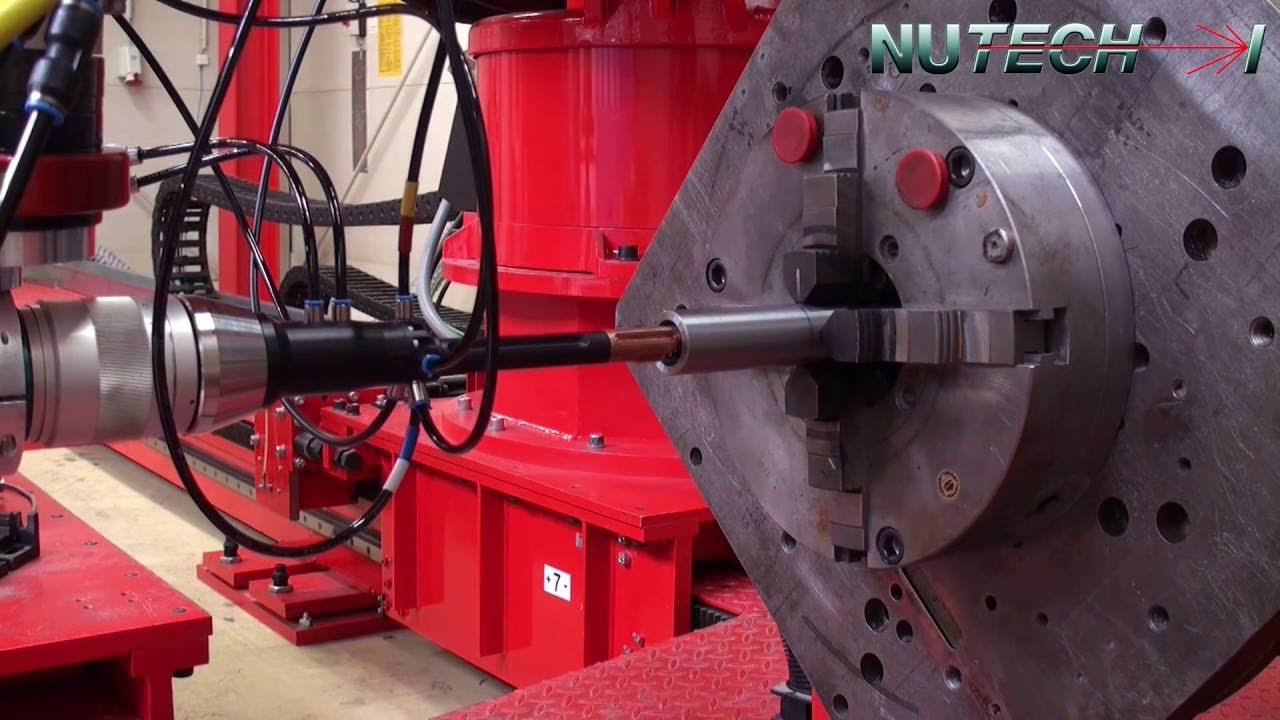 ID Laser cladding in 1 inch (25 mm) pipe - YouTube