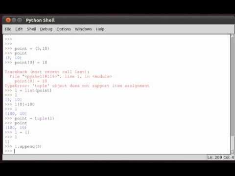2 Minute Python: Lesson 3, Lists - YouTube