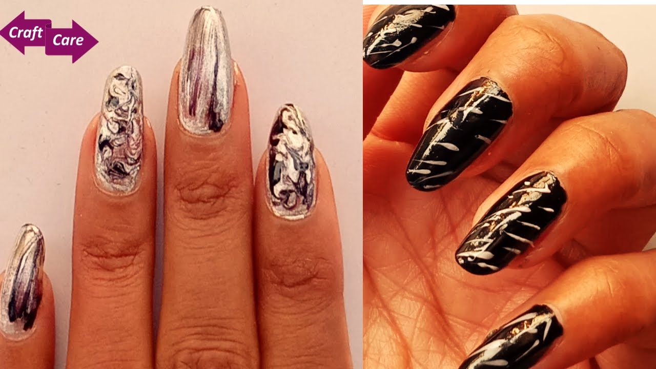 Diy: how to apply nail paint design * Nail art compilation*6 easy nail ...