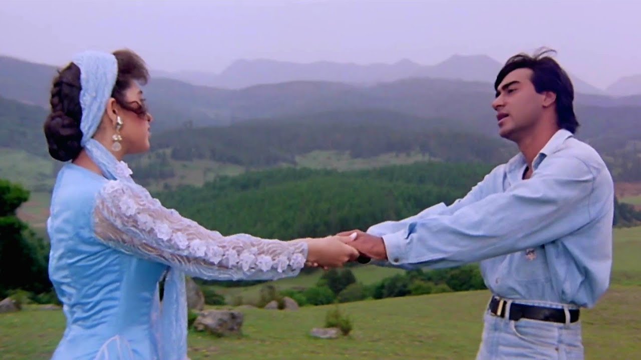 Log Barso Juda Hoke-Jigar 1992 Full HD Video Song, Ajay Devgan, Karishma Kapoor - YouTube