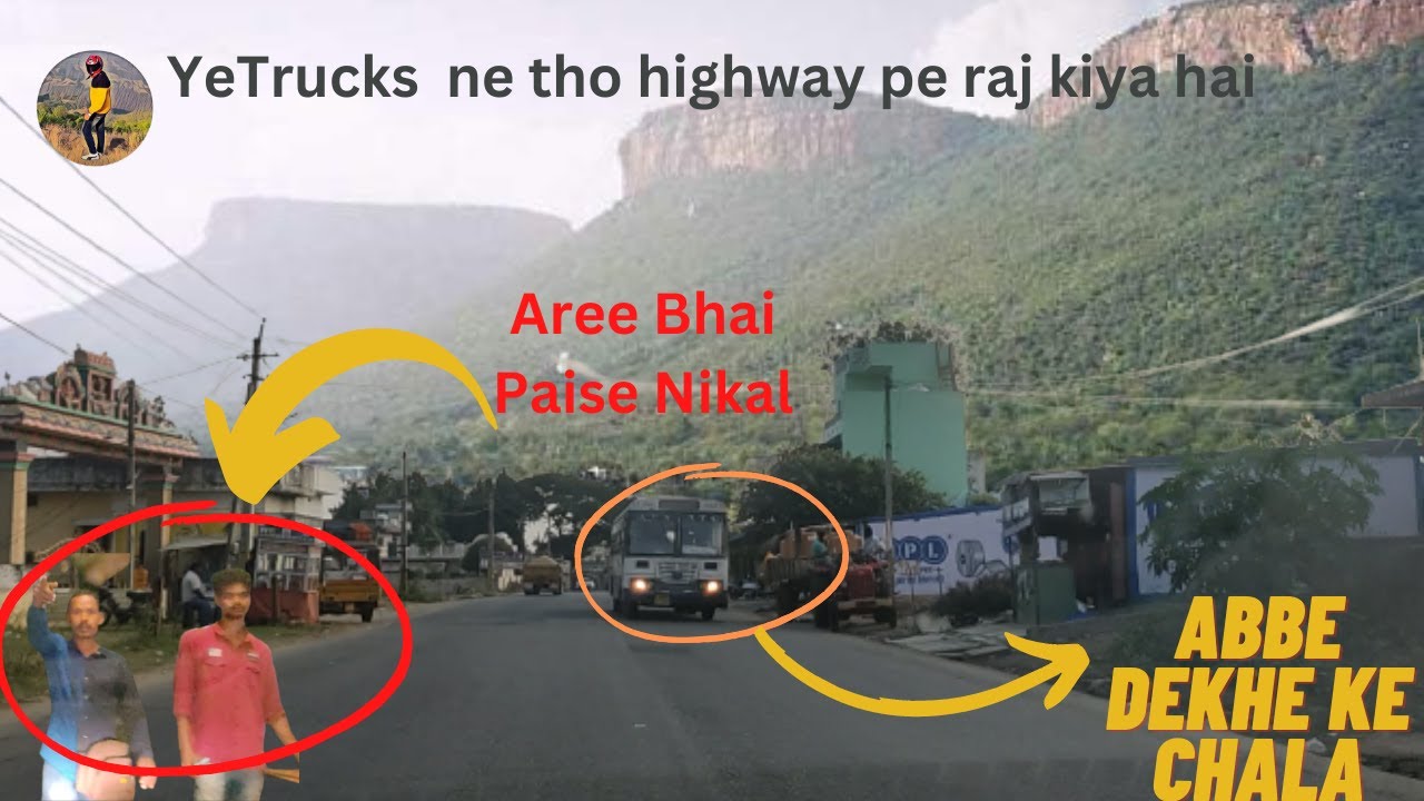 EP:-4 ROAD MAI BAS TRUCKS HEY TRUCKS HAI || REACHED TIRUPATI || AKKU ...