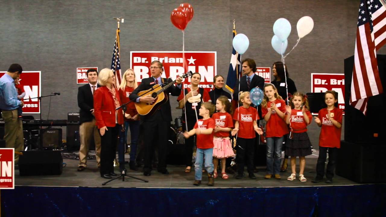 Brian Babin's family joins him for a song - YouTube